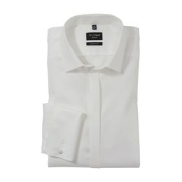 OLYMP Herren Businesshemd "No. Six super slim", beige, Gr. 39, Web, Obermaterial: 97% Baumwolle, 3% Elastolefin, Hemden