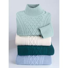 Casual Looks Damen Strickpullover "Pullover", beige, Gr. 36, unifarben, 50% Baumwolle, 50% Polyacryl, Pullover