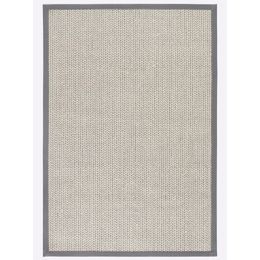 Teppich HEINE HOME, B:200cm H:10mm L:300cm, grau, Sisal, Wolle, Wohnzimmer, Teppiche