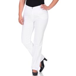KjBRAND Damen Stretch-Hose "Betty", wei&szlig;, Gr. 44, Denim/Jeans, Obermaterial: 78% Baumwolle, 18% Polyester, 4% Elasthan, Hosen, super Stretch