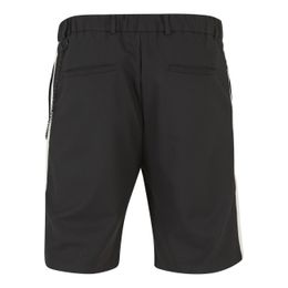 2Y Premium Herren Sweatshorts "2Y Premium Herren 2Y Basic Shorts With Stripes", schwarz, Gr. S, unifarben, 70% Baumwolle, 27% Polyester, 3% Elasthan,