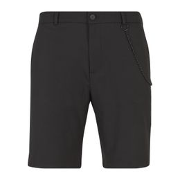 2Y Premium Herren Sweatshorts "2Y Premium Herren 2Y Basic Shorts With Stripes", schwarz, Gr. S, unifarben, 70% Baumwolle, 27% Polyester, 3% Elasthan,