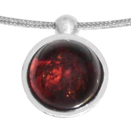 OSTSEE-SCHMUCK Damen Collier "- Kugel 10 mm-Sarah Vicenca - Bernstein -", 45, Bernstein, silber, Bernstein, Halsketten