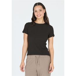 ENDURANCE ATHLECIA ATHLECIA Herren Funktionsshirt "Tinashe", schwarz, Gr. 46, unifarben, 92% Viskose, 8% Elasthan, Shirts, im simplen und schnelltrocknenden Design