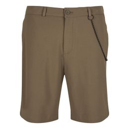 2Y Premium Herren Sweatshorts "2Y Premium Herren 2Y Basic Shorts With Stripes", braun, Gr. S, unifarben, 70% Baumwolle, 27% Polyester, 3% Elasthan,