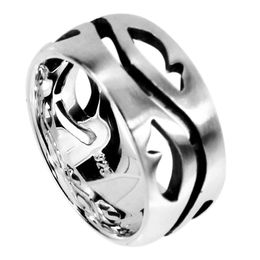 OSTSEE-SCHMUCK Damen Fingerring "- Fisch - Silber 925/000 -", 60, silber, Fingerringe