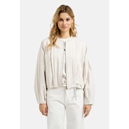 Smith & Soul SMITH & SOUL Damen Bomberjacke, beige, Gr. XXL, unifarben, Web, Material: 62% Lyocell, 32% Baumwolle, 6% Polyamid, Jacken