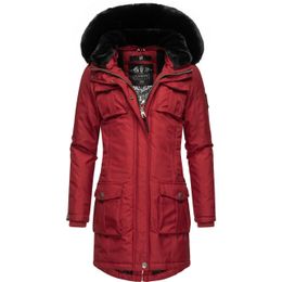 Navahoo Damen Wintermantel "Tiniis", rot, Gr. M, Oberstoff: 56% Nylon, 44% Polyester; Futter: 100% Polyester; Wattierung: 100% Polyester;