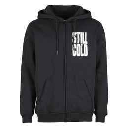 MisterTee Herren Kapuzenpullover "MisterTee Still Cold Zip Hoody", schwarz, Gr. L, mehrfarbig, 65% Baumwolle, 35% Polyester, Pullover