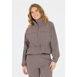 ENDURANCE ATHLECIA ATHLECIA Damen Laufjacke "Hero V2"braun, Gr. 34, unifarben, 92% Polyamid, 8% Elasthan, Jacken, mit verstellbarer Taille