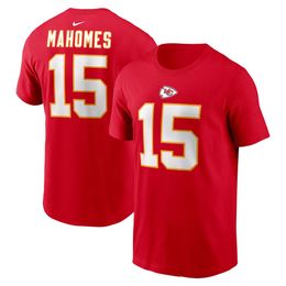 Nike Damen T-Shirt "Nike T-Shirt Kansas City Chiefs Nike Mahomes 15", rot, Gr. XL, 100% Baumwolle, Shirts
