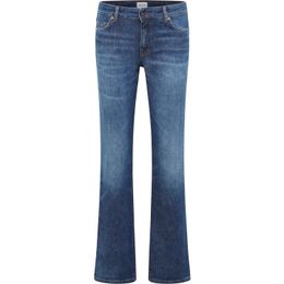 Mustang Damen Straight-Jeans "Damen Style Crosby Relaxed Straight", blau, Gr. 29, unifarben, Denim/Jeans, 99% Baumwolle, 1% Elasthan, Jeans