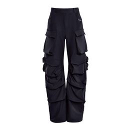 WINSHAPE Damen Sporthose "Functional Comfort Cargo Pants CP101C", schwarz, Gr. M, 85% Polyester, 15% Elasthan, Hosen, mit Taschen