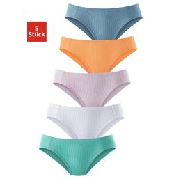 Damen Bikinislip, PETITE FLEUR BY LASCANA, Gr. 34, bunt, Piqu&eacute;, Obermaterial: 95% Baumwolle, 5% Elasthan, unifarben, Unterhosen, aus weicher