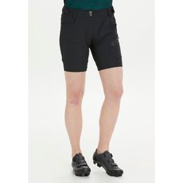 Endurance Damen Radhose "Jamilla W 2 in 1 Shorts", schwarz, Gr. 34, unifarben, 92% Polyester, 8% Elasthan, Hosen, mit herausnehmbarer Innen-Tights