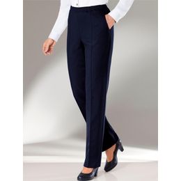 Classic Basics Damen Jerseyhose, blau, Gr. 195, unifarben, 100% Polyester, Hosen