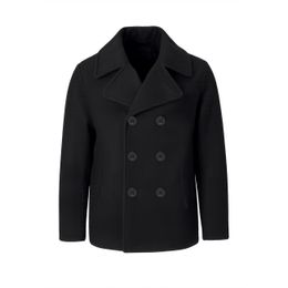 Brandit Herren Winterjacke "Brandit Herren Pea Coat"schwarz, Gr. 7XL, unifarben, 50% Wolle, 50% Polyester, Jacken