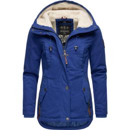 Marikoo Damen Winterjacke "Bikoo", blau, Gr. XS, Oberstoff: 100% Baumwolle. Futter: 100% Polyester. Wattierung: 100% Polyester. &Auml;rmelfutter: 100%