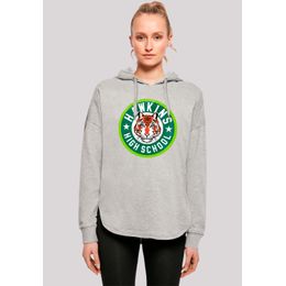 F4NT4STIC Damen Kapuzenpullover "Stranger Things Hawkins Tiger Circle", grau, Gr. XS, Obermaterial: 100% Baumwolle, Pullover, Premium Qualit&auml;t