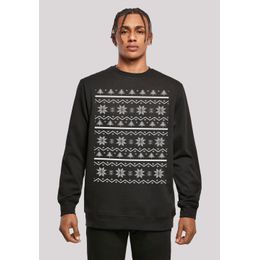 F4NT4STIC Herren Kapuzenpullover "Scandinavian Muster Weihnachten", schwarz, Gr. M, Obermaterial: 50% Baumwolle, 50% Polyester, Pullover, Print