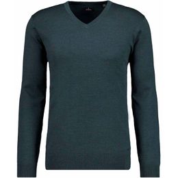Ragman Herren Rundhalspullover, gr&uuml;n, Gr. M, 100% Wolle, Pullover