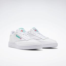 Reebok CLASSIC Herren Sneaker "CLUB C 85", Gr. 41, gr&uuml;n, Leder, Synthetik, Schuhe