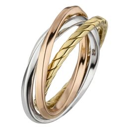 Jobo Damen Silberring "Wickelring", 56, Silber 925 (Sterlingsilber), silber, Silber 925 (Sterlingsilber), Fingerringe, verschlungen 925 Silber
