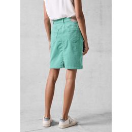 Cecil Damen Minirock, gr&uuml;n, Gr. 34, unifarben, Cord, 98% Baumwolle, 2% Elasthan, R&ouml;cke, mit Schlitz