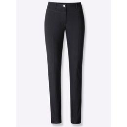 Inspirationen Damen Webhose, schwarz, Gr. 54, unifarben, 77% Viskose, 19% Polyamid, 4% Elasthan, Hosen