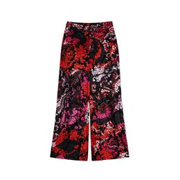 Desigual Hose Damen Gr&ouml;&szlig;e 34 pink / rot / schwarz / wei&szlig;