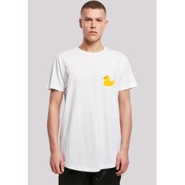 F4NT4STIC Herren T-Shirt "Yellow Rubber Duck LONG", wei&szlig;, Gr. S, Obermaterial: 100% Baumwolle, Shirts, Print