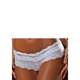 Lascana Damen Panty, Gr. 32, wei&szlig;, Spitze, Obermaterial: 90% Polyamid, 10% Elasthan, Unterhosen, aus Spitze
