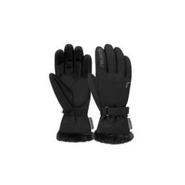 Reusch Damen Skihandschuhe "Luna R-TEX XT", schwarz, Gr. 6, unifarben, 93% Polyester, 6% Lederimitat, 1% Elasthan, Handschuhe, in sportlichem Design