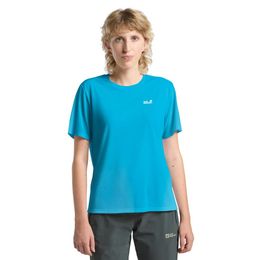 Jack Wolfskin Damen T-Shirt "VONNAN S/S T W"empireblau, Gr. L, Obermaterial: 100% POLYESTER, Shirts