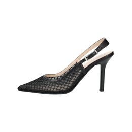Nero Giardini Damen High-Heel-Pumps "Nero Giardini Pumps Leder/Textil", Gr. 39schwarz, Leder, Textil, Schuhe
