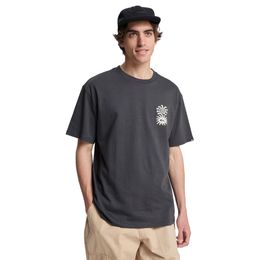 Quiksilver Funktionsshirt 'Evo Blossom Of Peace' Herren Gr&ouml;&szlig;e XL pueblo / dunkelgrau / offwhite