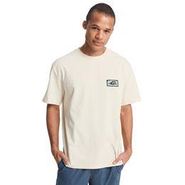 Quiksilver Funktionsshirt 'Serenity Splash' Herren Gr&ouml;&szlig;e L beige / t&uuml;rkis / schwarz