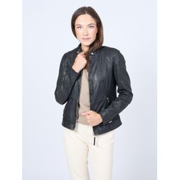 Mustang Damen Lederjacke "31020258", schwarz, Gr. S, Obermaterial: 100% Schafsleder, Jacken
