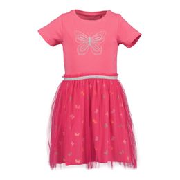 Blue Seven Kleid M&auml;dchen Gr&ouml;&szlig;e 128 mischfarben / pink / silber