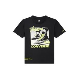 Converse T-Shirt 'PHOTO REAL CNV SNKR' Jungen Gr&ouml;&szlig;e 128/140 zitrone / schwarz / wei&szlig;