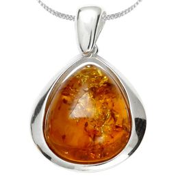 OSTSEE-SCHMUCK Damen Kette mit Anh&auml;nger "- Angelina - Silber 925/000 - Bernstein", 42, Silber 925 (Sterlingsilber), silber, Silber 925