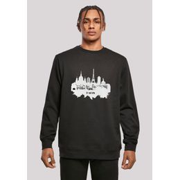 F4NT4STIC Damen Kapuzenpullover "PARIS SKYLINE CREW", schwarz, Gr. XXL, Obermaterial: 50% Baumwolle, 50% Polyester, Pullover, Print