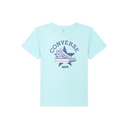 Converse T-Shirt 'SNEAKER' M&auml;dchen Gr&ouml;&szlig;e 163/176 hellblau / dunkelblau / wei&szlig;