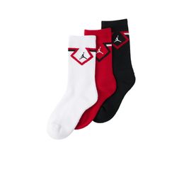 Jordan Socken 'DIAMOND' M&auml;dchen Gr&ouml;&szlig;e 7/9Y rot / schwarz / wei&szlig;