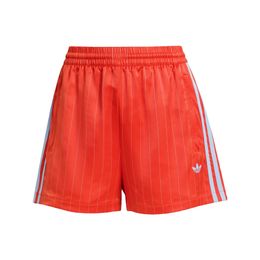 adidas originals Shorts 'Pin-stripe Satin' Damen Gr&ouml;&szlig;e 30/32 hummer / wei&szlig;