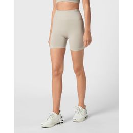 Plein Sport Damen Shorts "Logo", grau, Gr. XXL, Obermaterial: 53% Polyamid, 37% Polyester, 10% Elasthan, Hosen