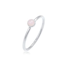 Elli Damen Fingerring "Pink Opal 925er Silber", 54mm,mit Steinen, Silber 925 (Sterlingsilber), silber, Silber 925 (Sterlingsilber), Fingerringe