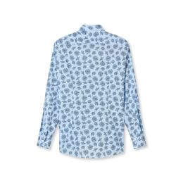 OLYMP Herren Businesshemd "OLYMP Luxor 24/Seven, Modern Fit, New Kent", blau, Gr. 42, 64% Baumwolle, 27% Polyester, 9% Elasthan, Hemden
