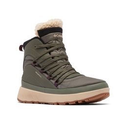 Columbia Damen Snowboots "RED HILLS OMNI-HEAT ", Gr. 43, gr&uuml;n, Leder, Textil, Schuhe, gef&uuml;ttert