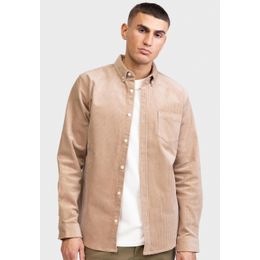 REDEFINED REBEL EST. 2013 REDEFINED REBEL Herren Langarmhemd "Redefined Rebel Shirt RRSean Shirt", beige, Gr. L, Web, 98% Baumwolle, 2% Elasthan, Hemden